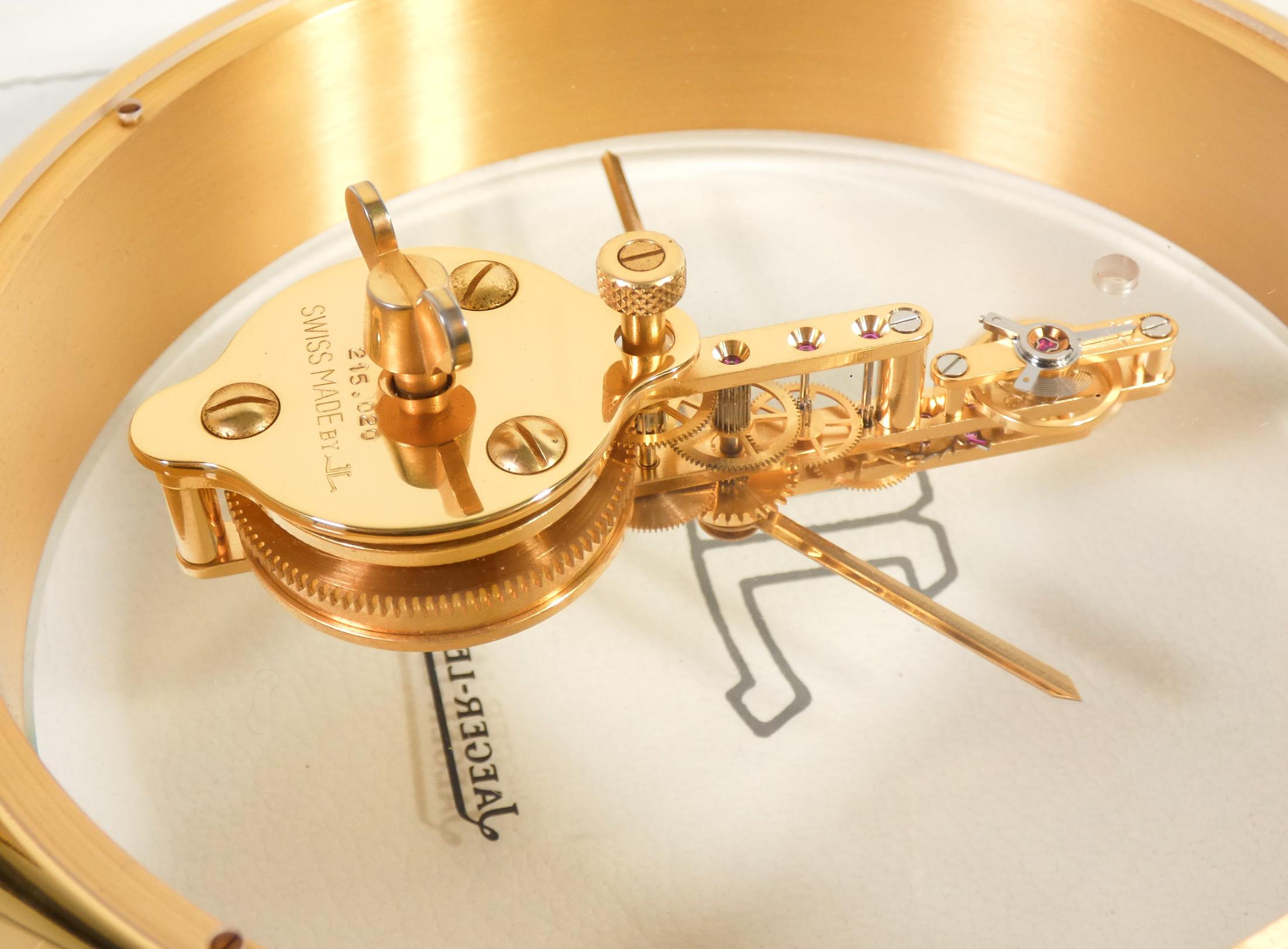 Jaeger LeCoultre Table Clock, "Baguette" Movement, Original Packaging ...