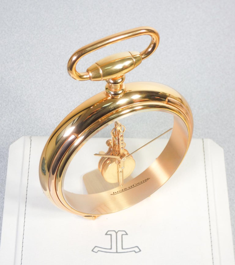 Jaeger LeCoultre Table Clock, "Baguette" Movement, Original Packaging ...