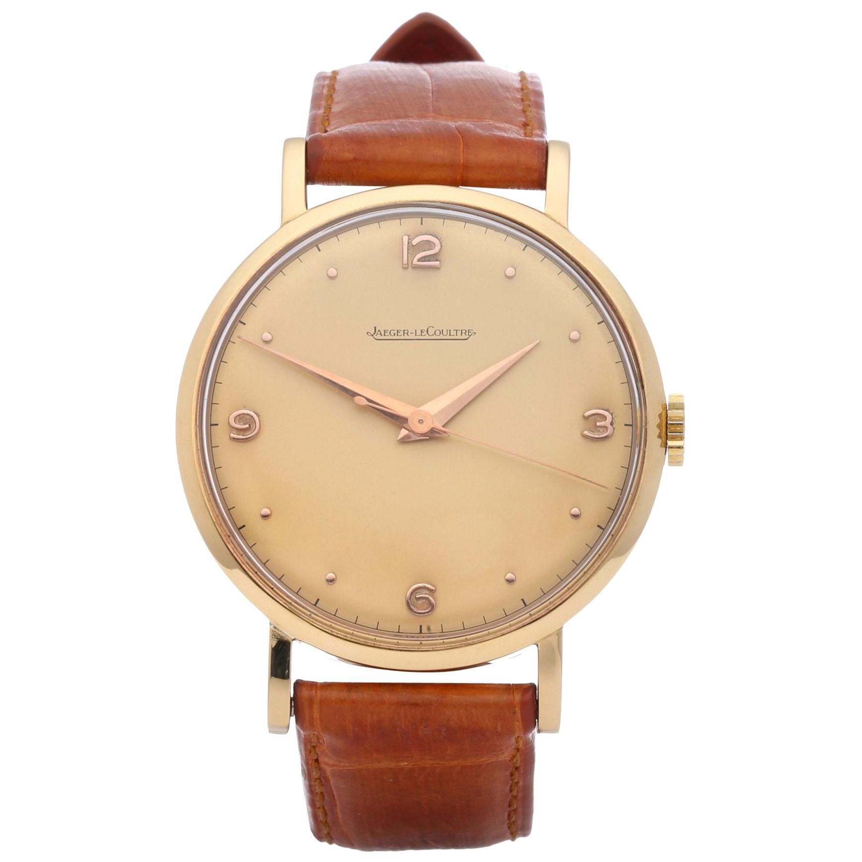 1945 Jaeger-LeCoultre Vintage Yellow Gold P450/4C Wristwatch at 1stDibs
