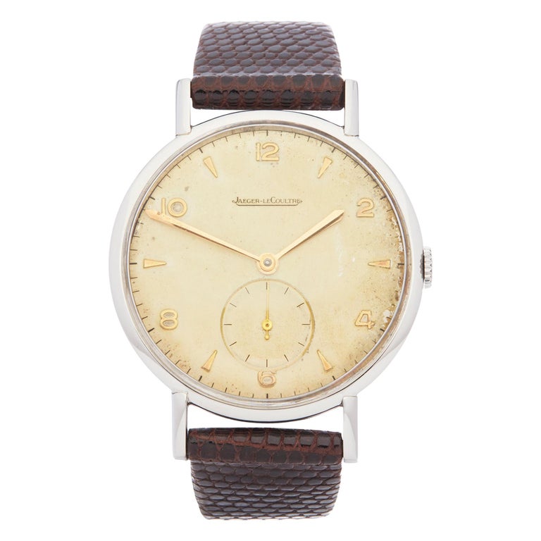 Jaeger-LeCoultre Vintage Stainless Steel Vintage Wristwatch at 1stDibs