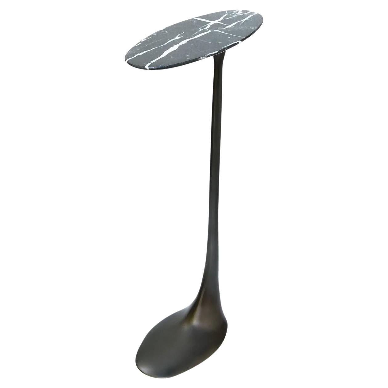 Thom Drink Table with Nero Marquina Marble Top by Fakasaka Design For ...