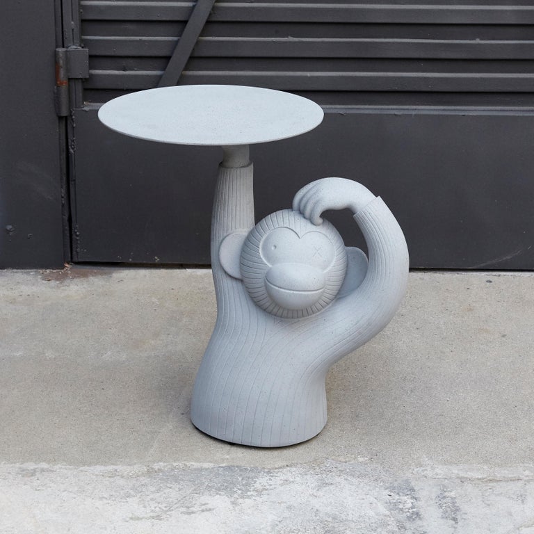 Jaime Hayon, Contemporary, Concrete Grey Side Monkey Table For Sale at 1stDibs