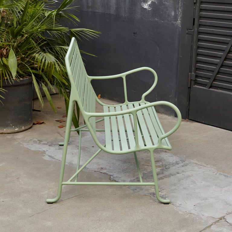 Jaime Hayon Contemporary Green Sculptural 'Gardenias' Outdoor Bench for ...