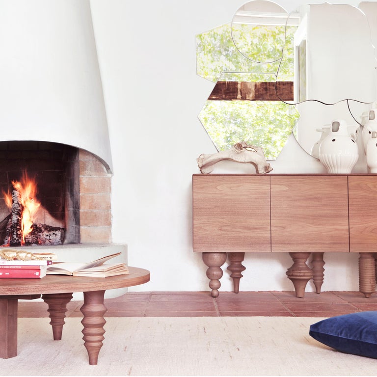 Jaime Hayon Contemporary Rounded Multi Leg Low Wood Table by BD ...