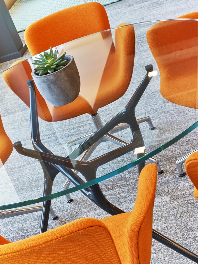 Customizable Jakob Wagner Round Branch Table in Wood and Die-Cast ...