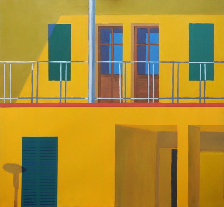 Jakub Malinowski - Watched,, Contemporary Powerful Figurative Yellow ...