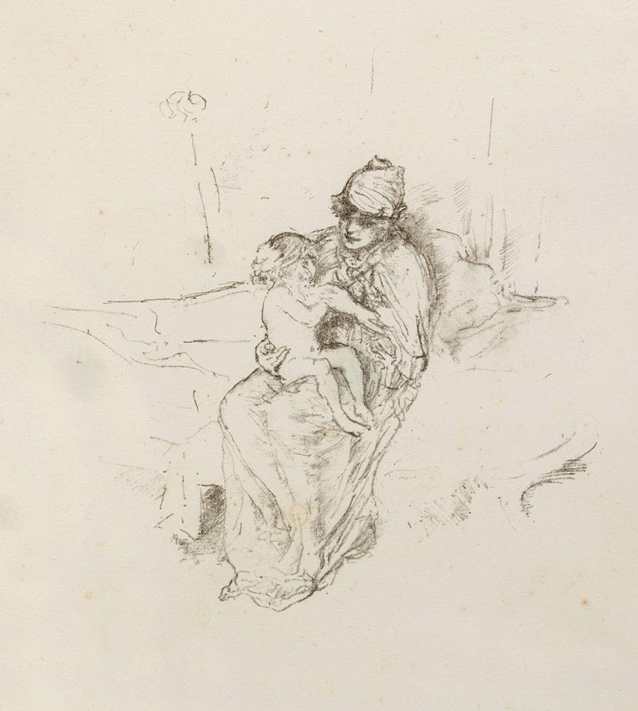 James Abbott McNeill Whistler - Mother and Child, No. 1 For Sale at ...