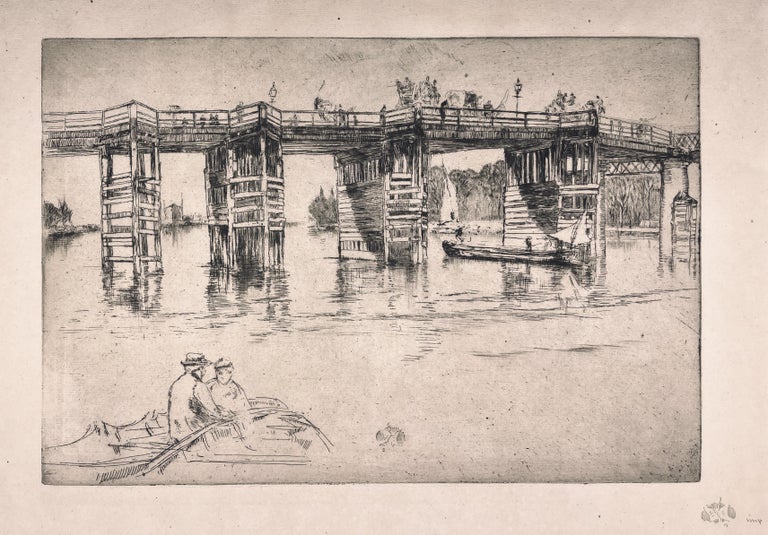 James Abbott McNeill Whistler - Old Putney Bridge For Sale at 1stDibs