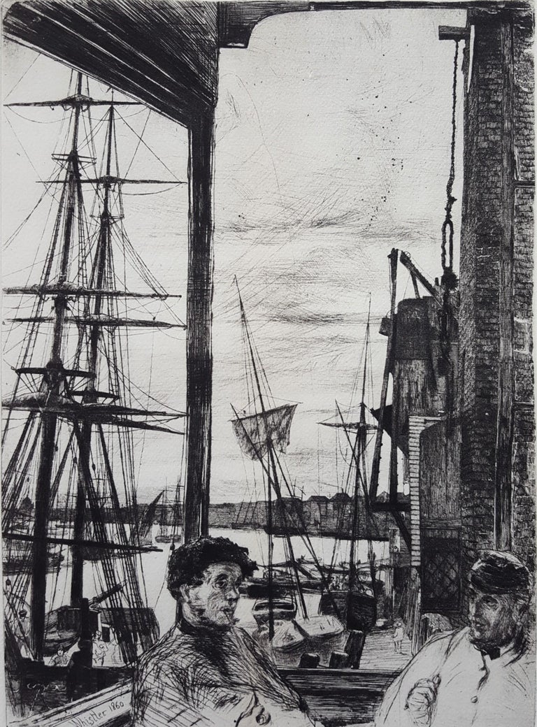 James Abbott McNeill Whistler - Rotherhithe (Thames Set) at 1stDibs
