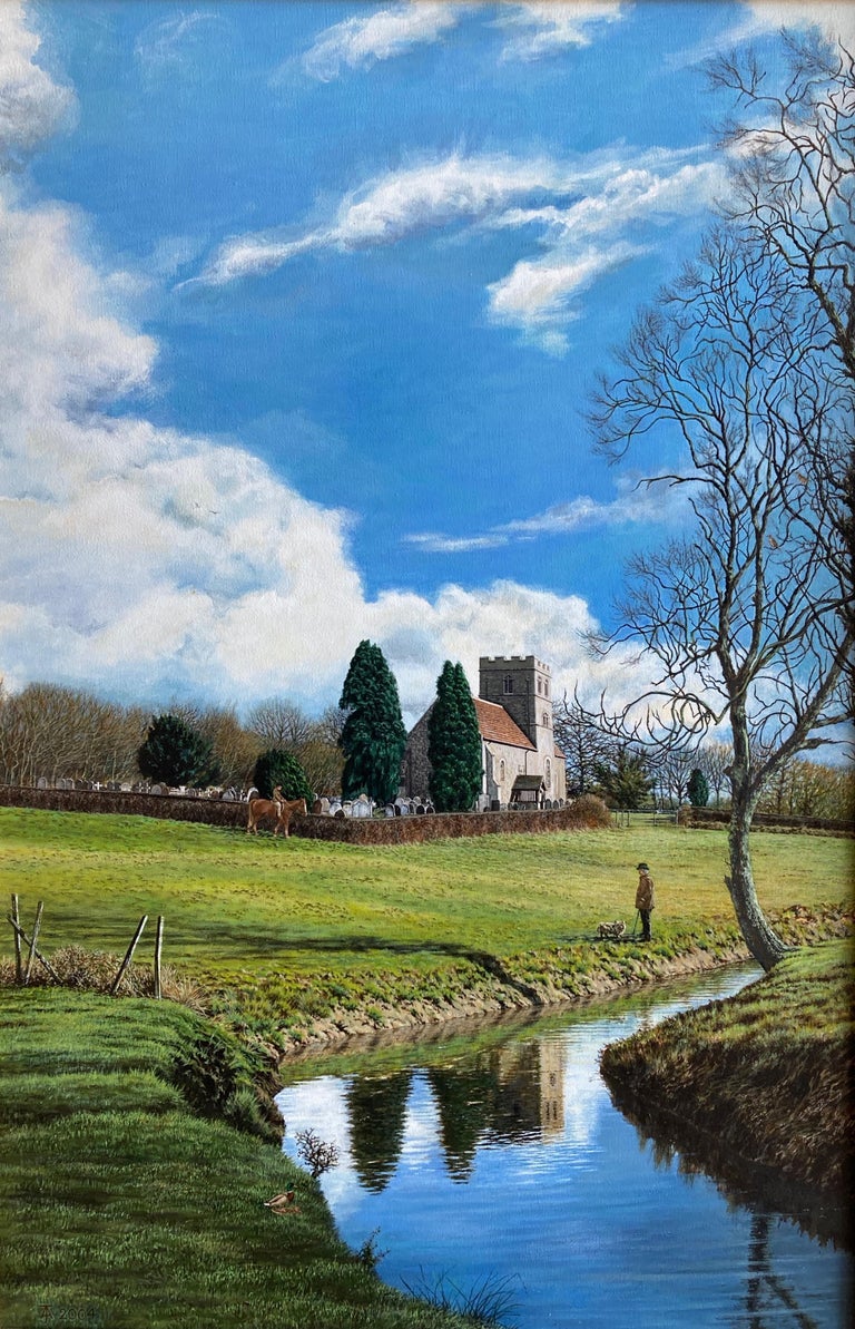 James Aldred - James Aldred, Norfolk river landscape at 1stDibs