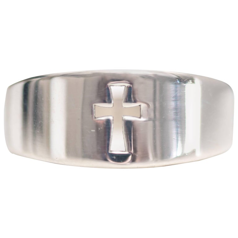 James Avery Crosslet Sterling Silver Ring For Sale at 1stDibs | james ...