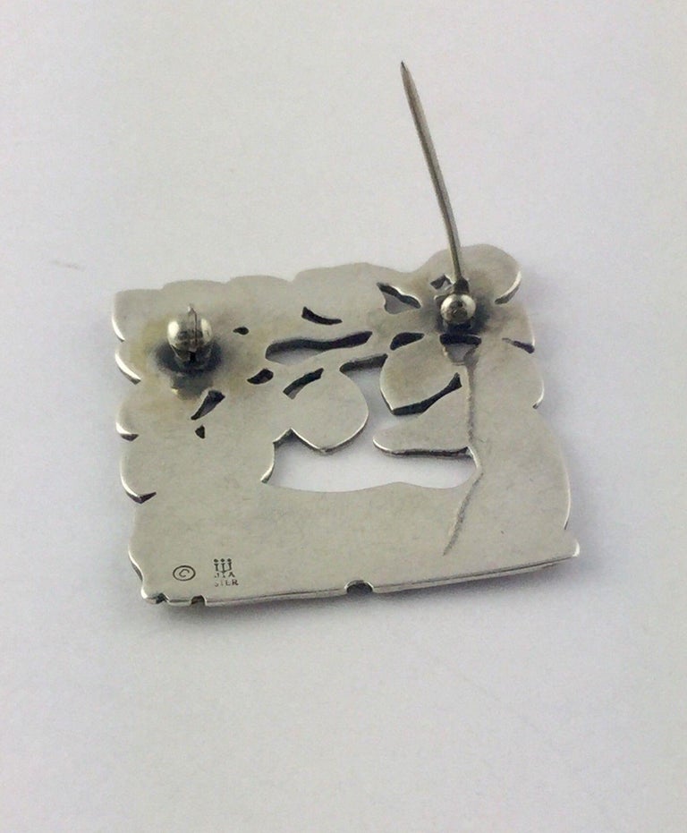 James Avery Sterling Silver New Deer 'Under Tree' Pin Brooch at 1stDibs