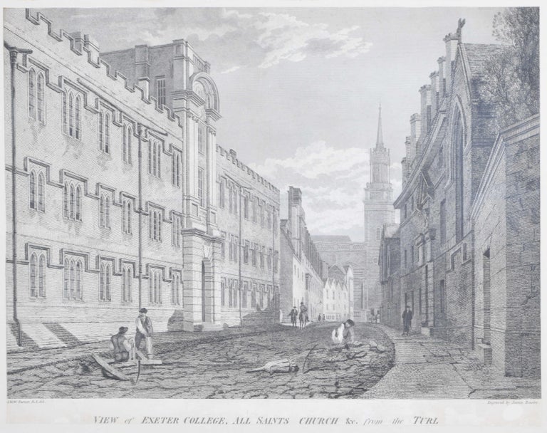James Basire - Exeter College, Oxford 19th century engraving by James ...