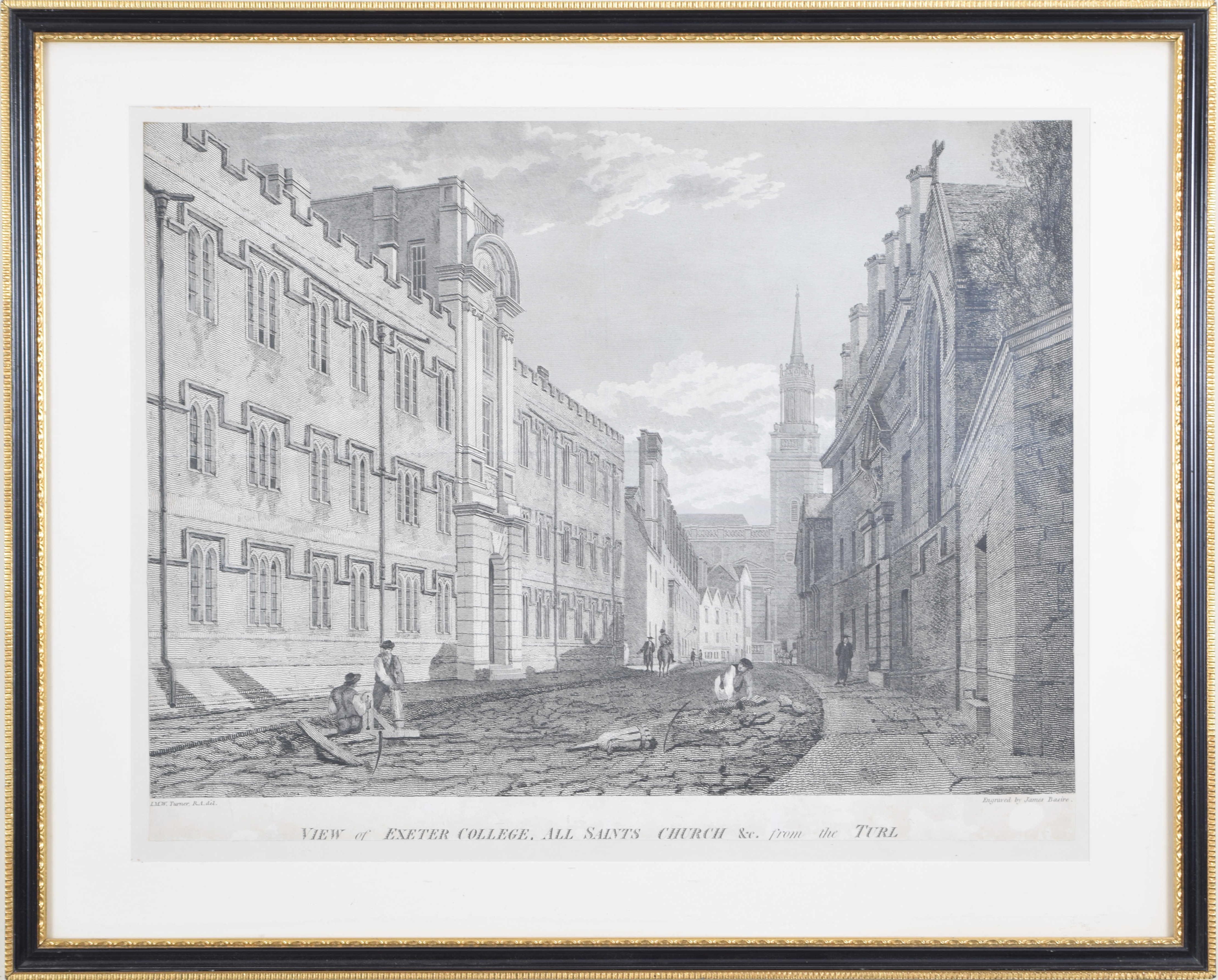 James Basire - Exeter College, Oxford 19th century engraving by James ...