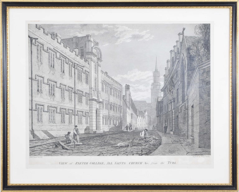 James Basire - Exeter College, Oxford 19th century engraving by James ...
