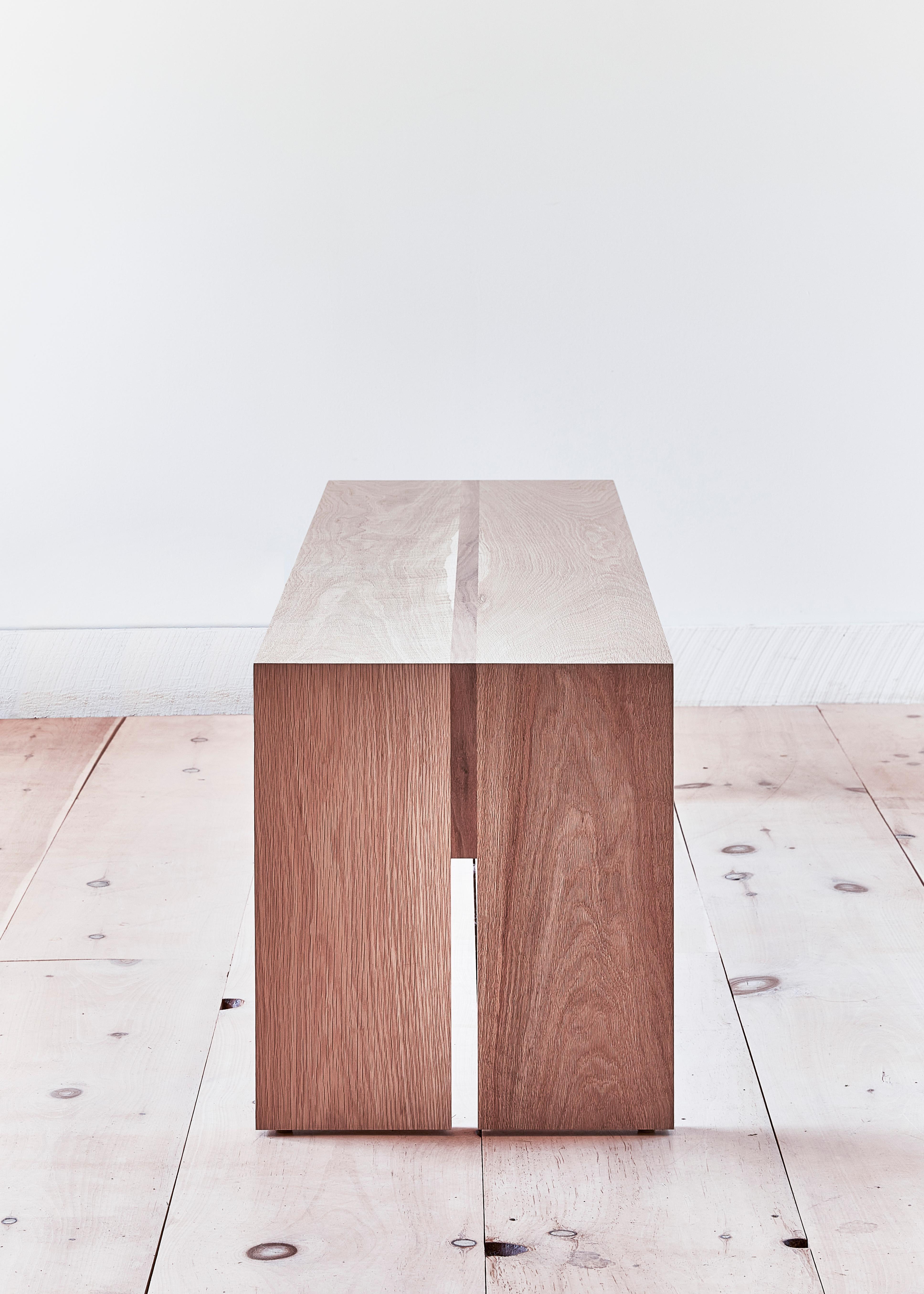 James Bench, Solid oak and walnut by Lynnea Jean, In-stock For Sale at ...