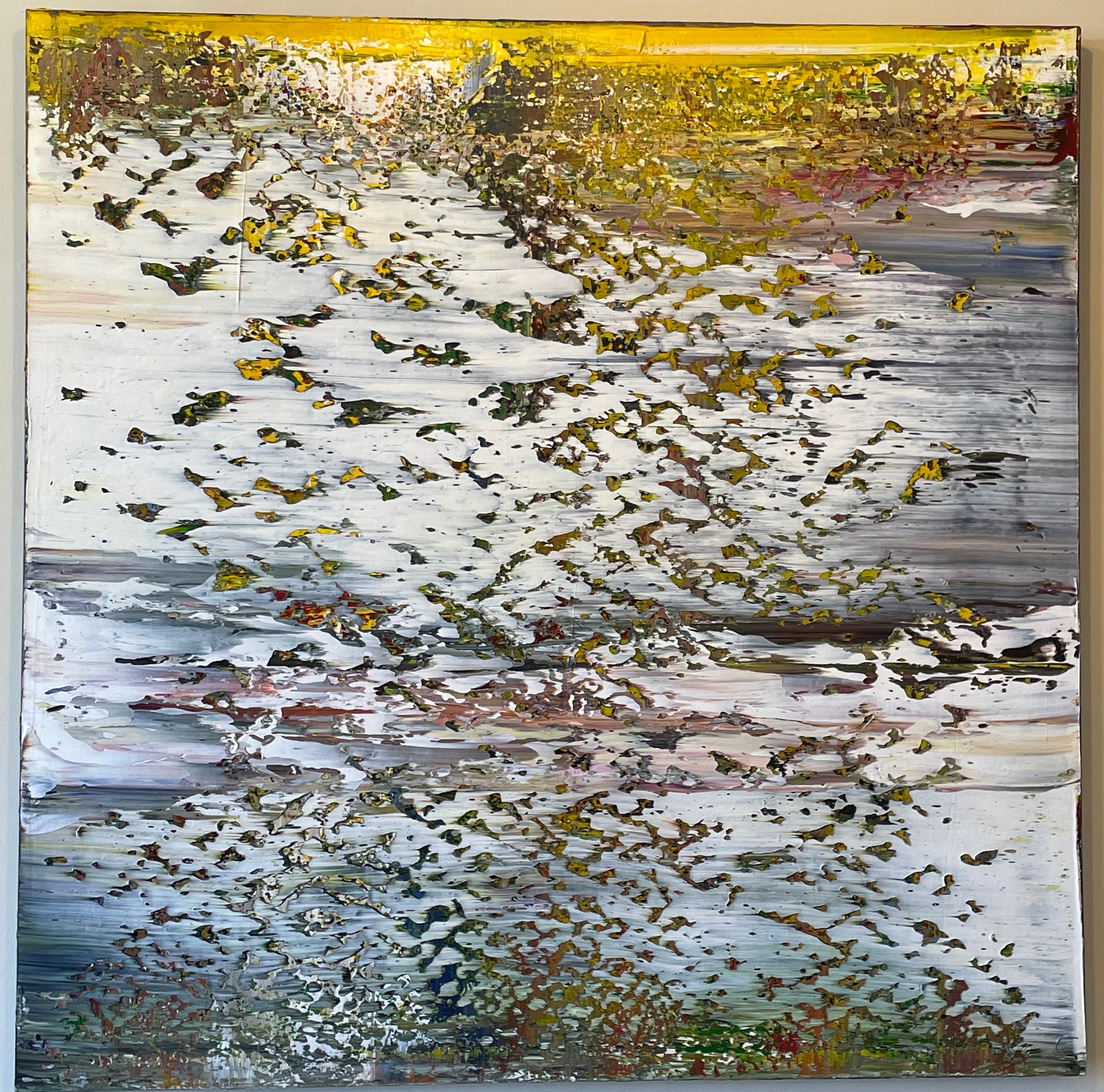 Bonnie Star - Flowers for a Strange World, abstract painting red and ...