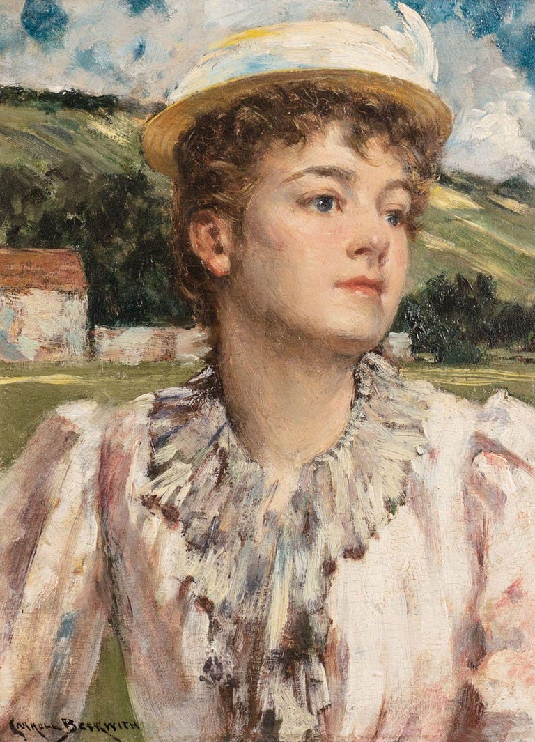 James Carroll Beckwith - 19th-century Portrait of a Lady by James ...