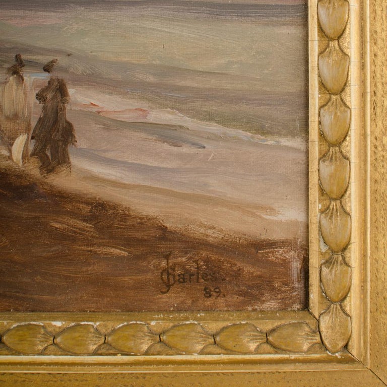 James Charles 'English, 1851-1906', "Beach at Sunset" Painting For Sale ...