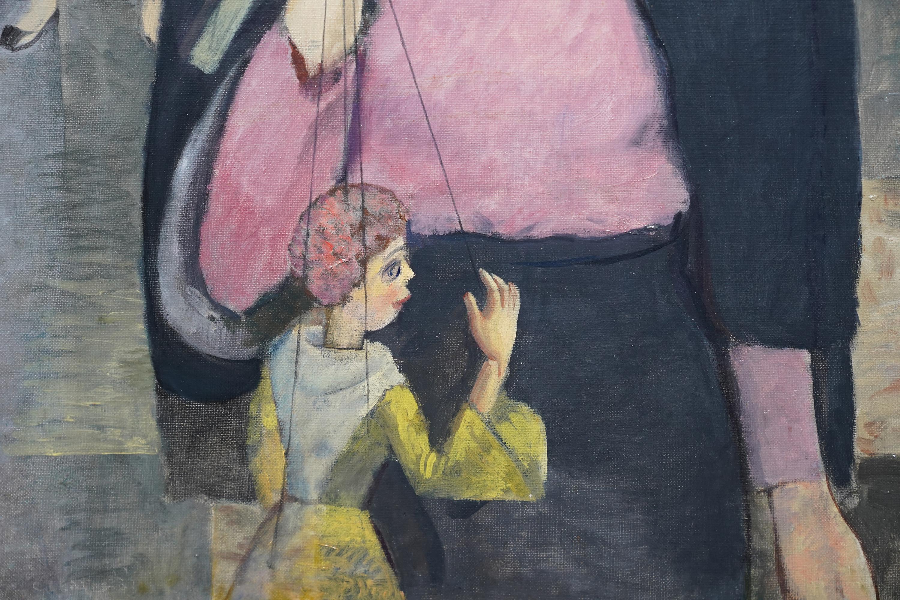 James Cleaver - Portrait of Caroline and her Puppets - British 1930s ...