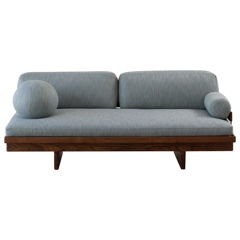 Méridienne en noyer noir James de Wulf En vente sur 1stDibs