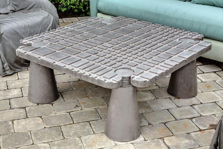 James de Wulf Concrete Fibonacci Locking Coffee Table For Sale at 1stDibs