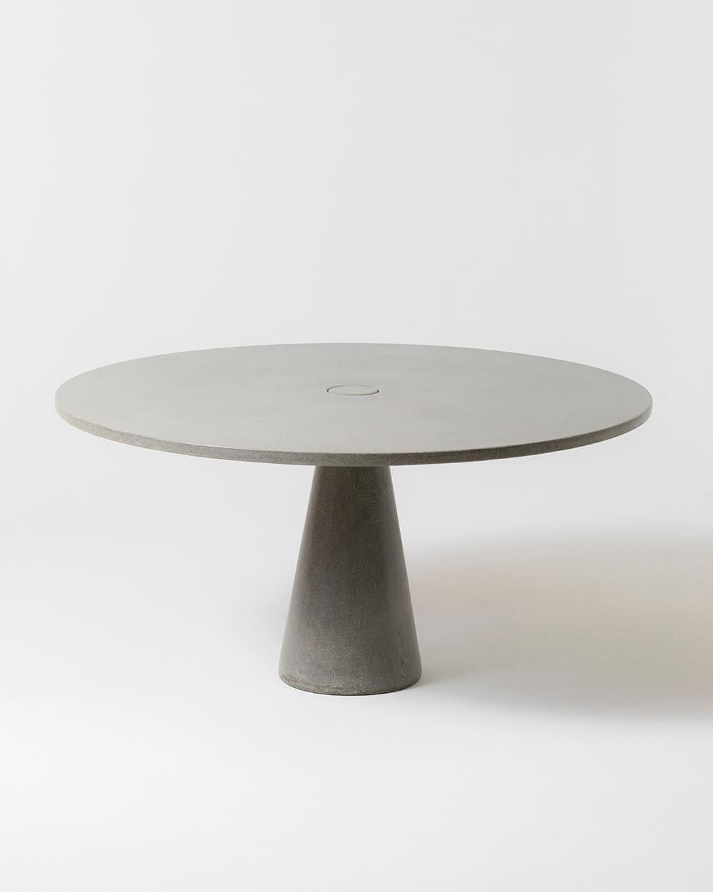 James de Wulf Concrete Locking Round Dining Table 60" - Premium Colors ...
