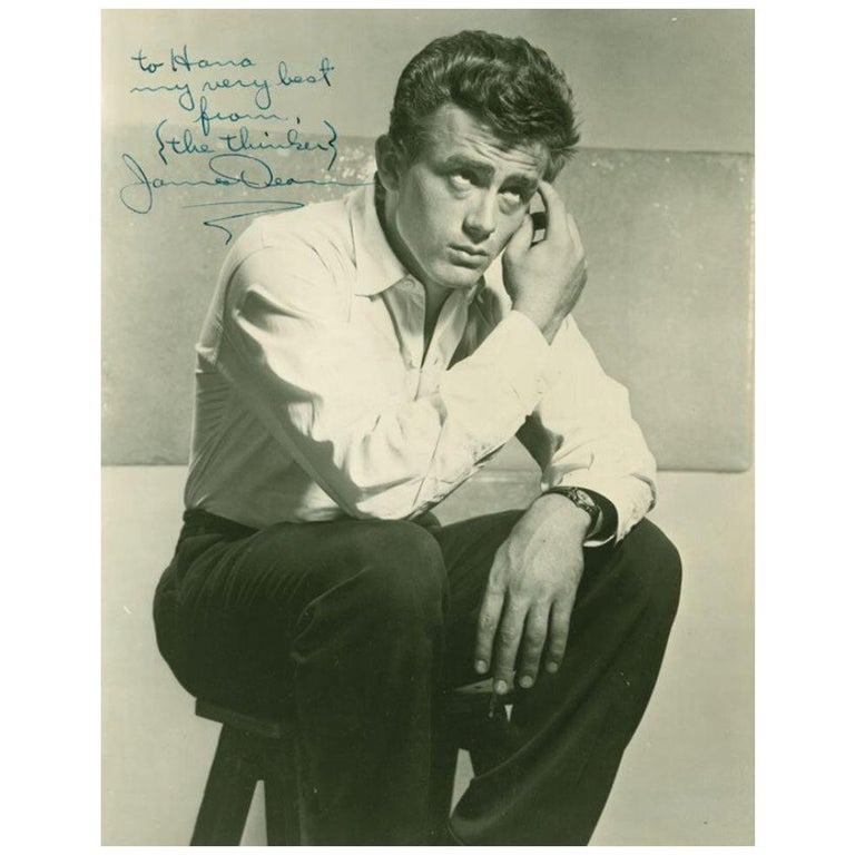 James Dean Signed Photograph For Sale at 1stDibs