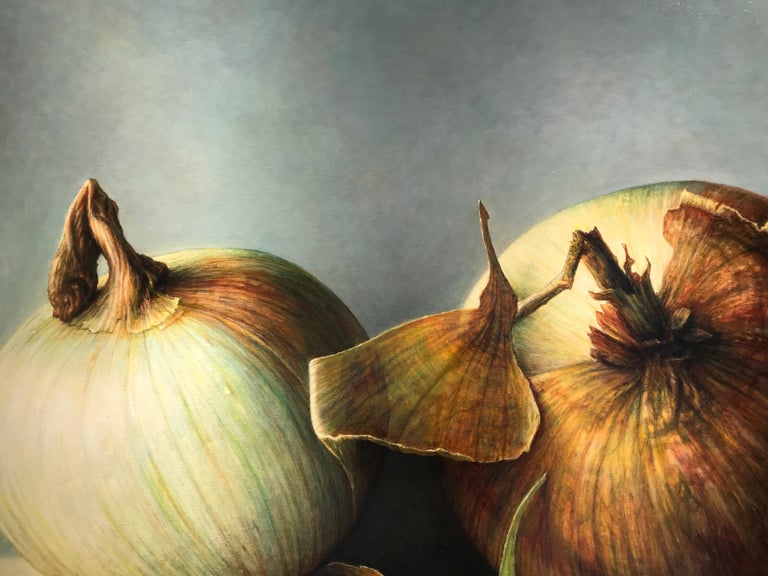 James Del Grosso - "Mulford Onions" Large Highly Realistic Still Life ...