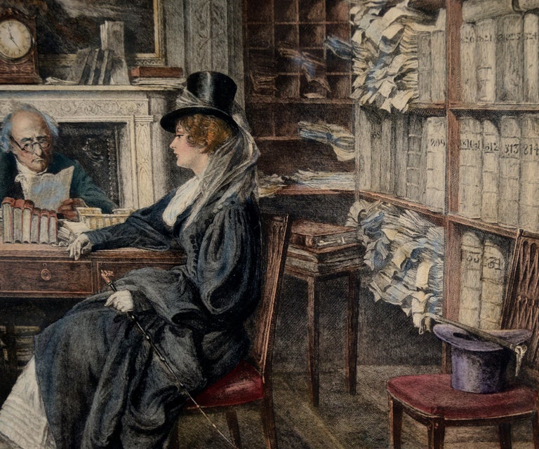 James Dobie - A Breach of Promise - Hand Coloured Etching on Paper 1900 ...