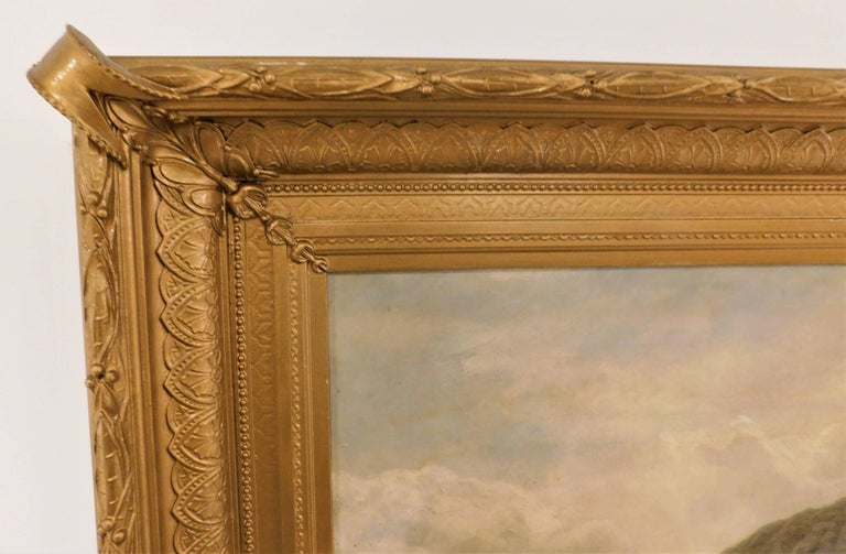 James Docharty Original Oil on Canvas 1874 Landscape Painting For Sale ...