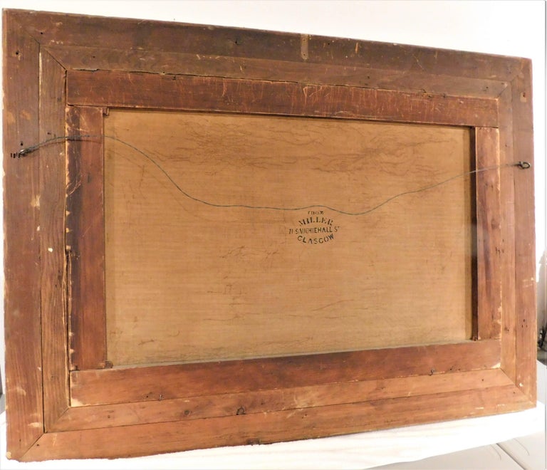 James Docharty Original Oil on Canvas 1874 Landscape Painting For Sale ...