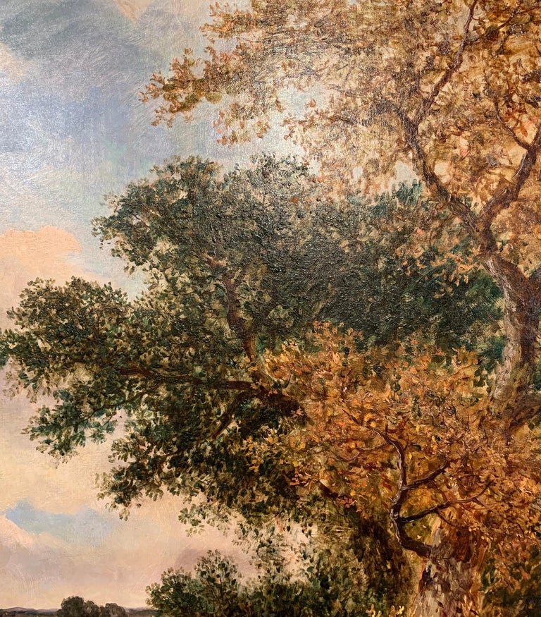 James Edwin Meadows - 19th Century English Oil Painting "The Gleaners ...