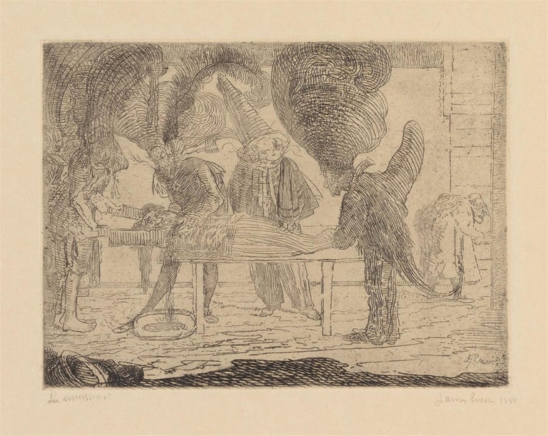 James Ensor - Assassinat - Original Etching by James Ensor - 1888 For ...