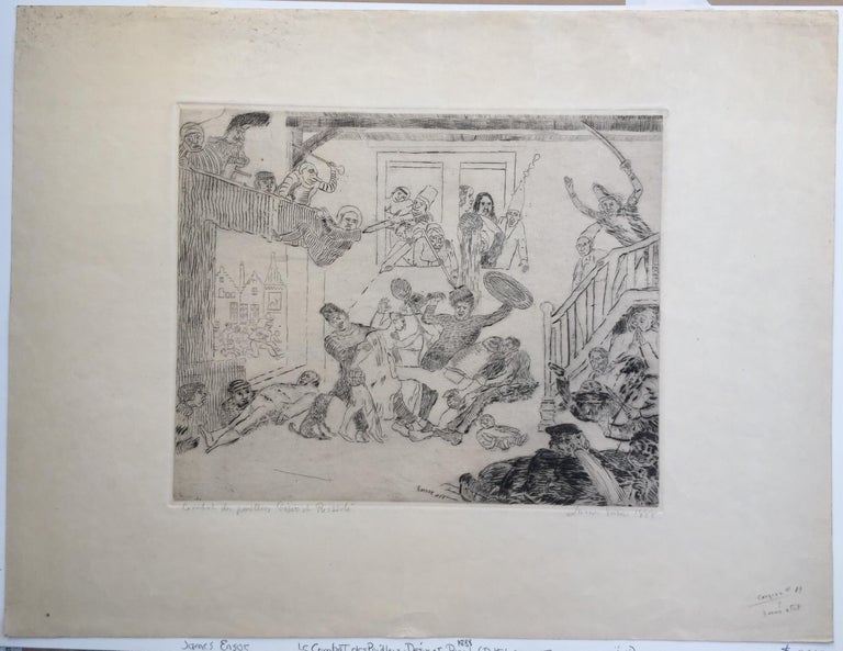 James Ensor - BATTLE OF THE DOWN and OUTS at 1stDibs
