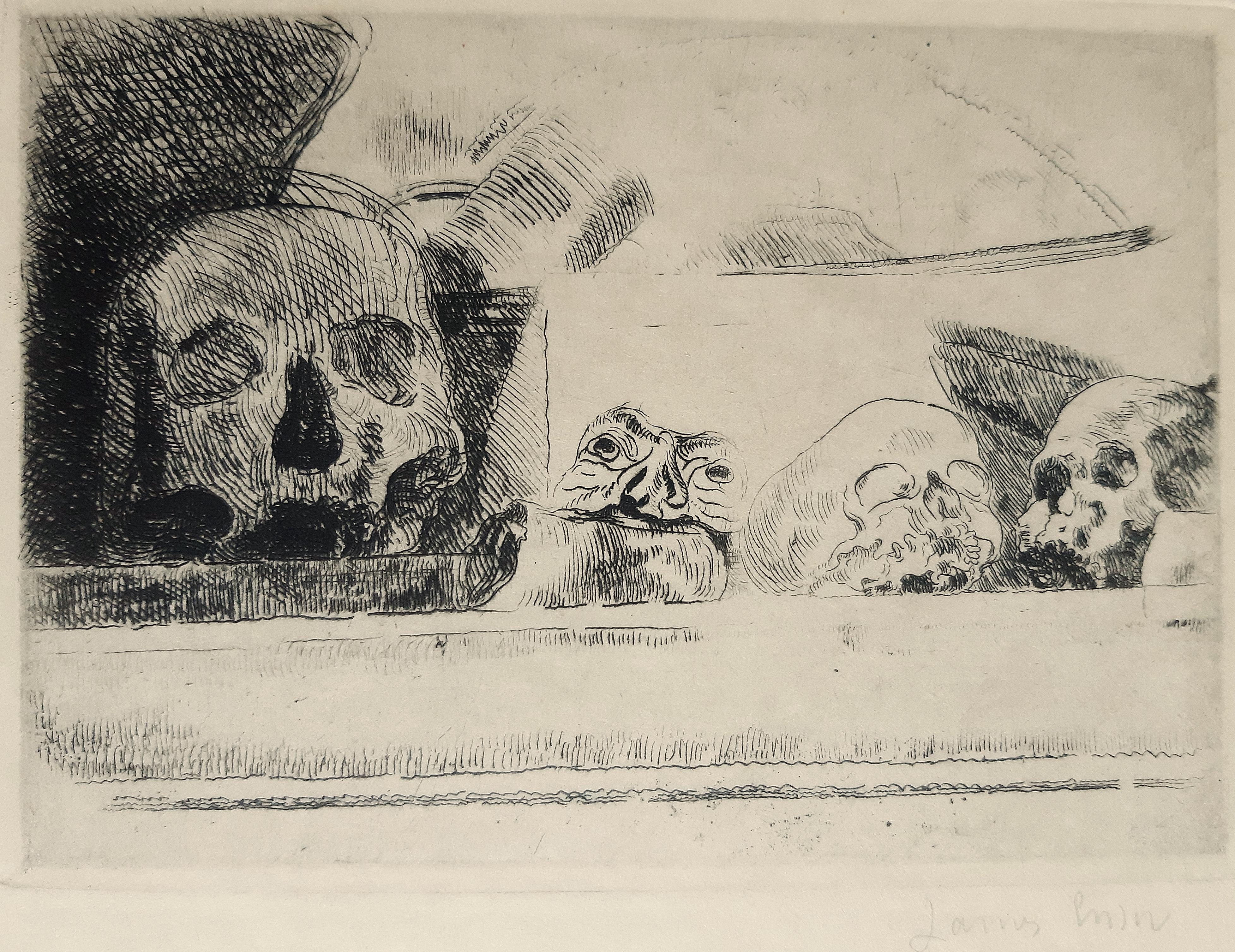 James Ensor - Portrait of Elias Frise For Sale at 1stDibs