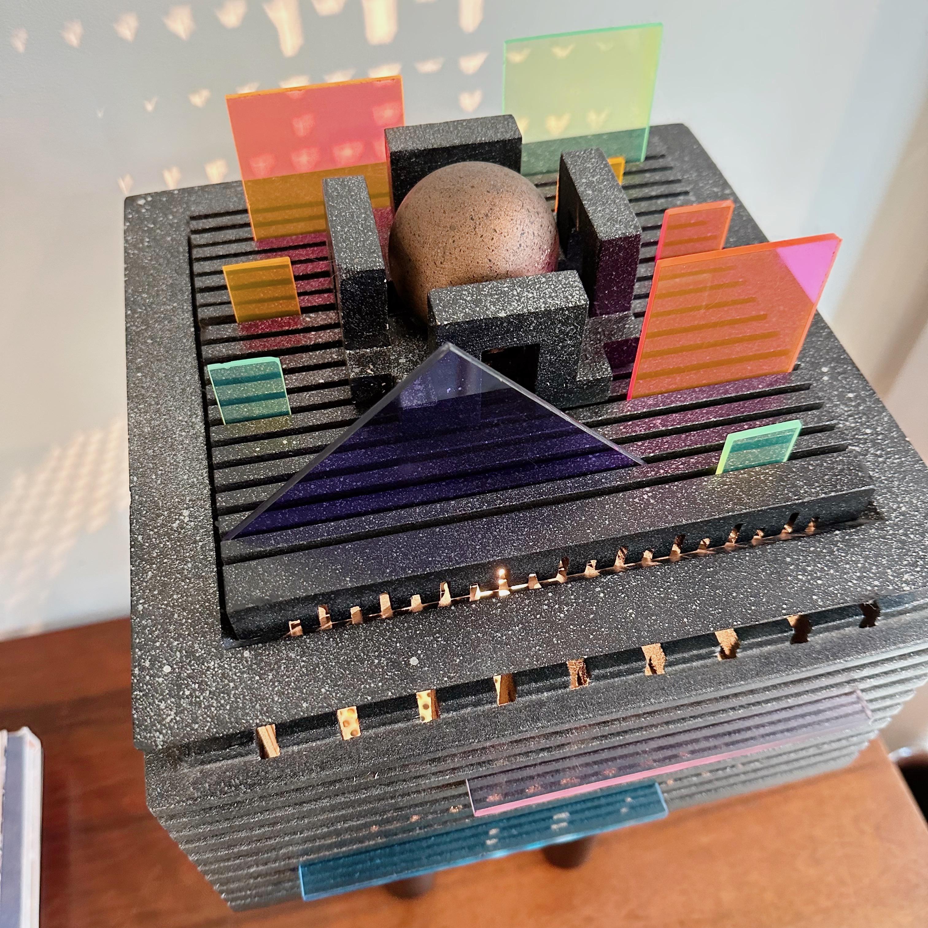 James Evanson 'Lighthouse' Table Lamp, 1980s at 1stDibs