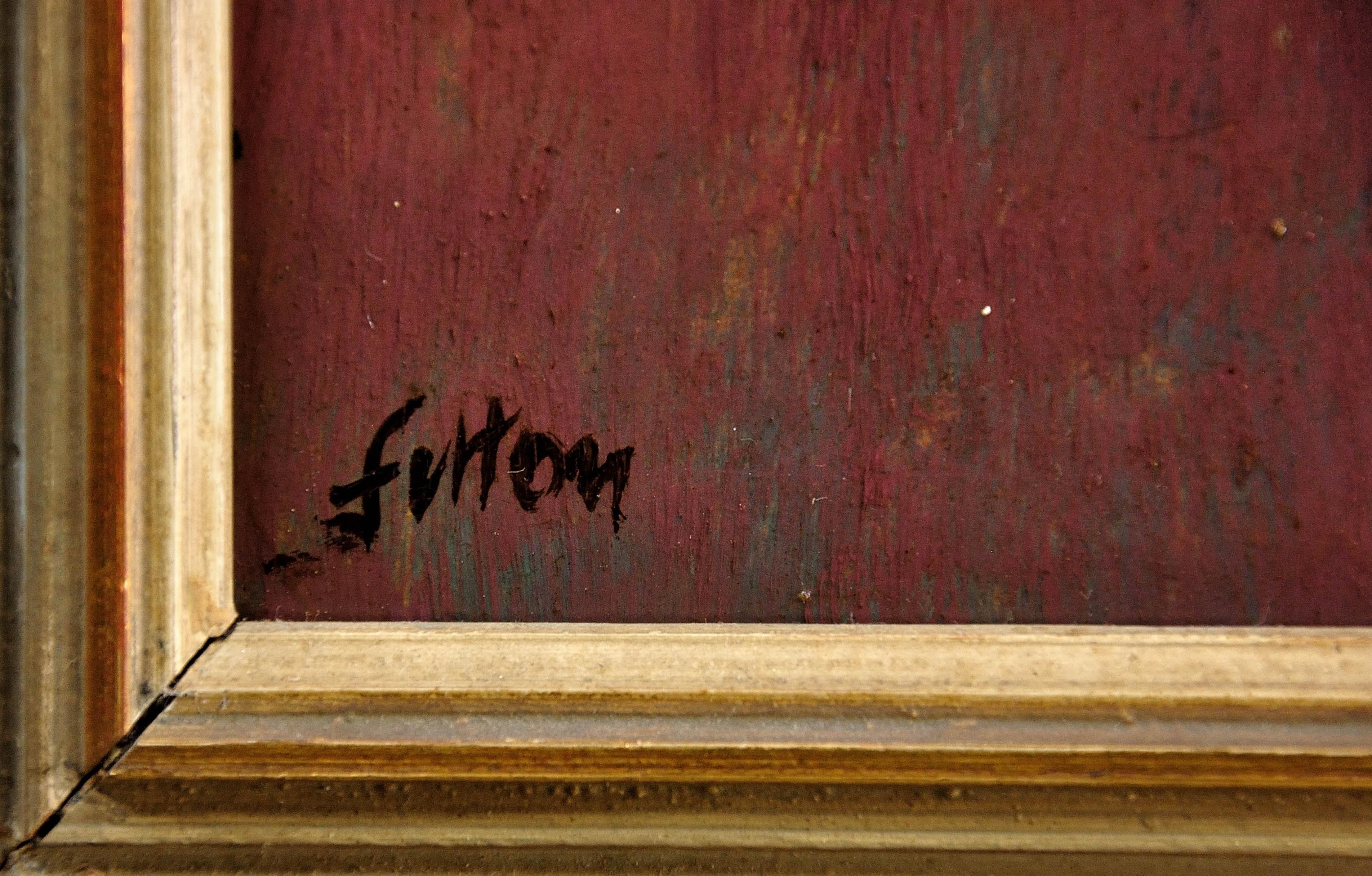 James Fitton - Nun and Schoolgirl in the Rain.James Fitton.Original Oil ...