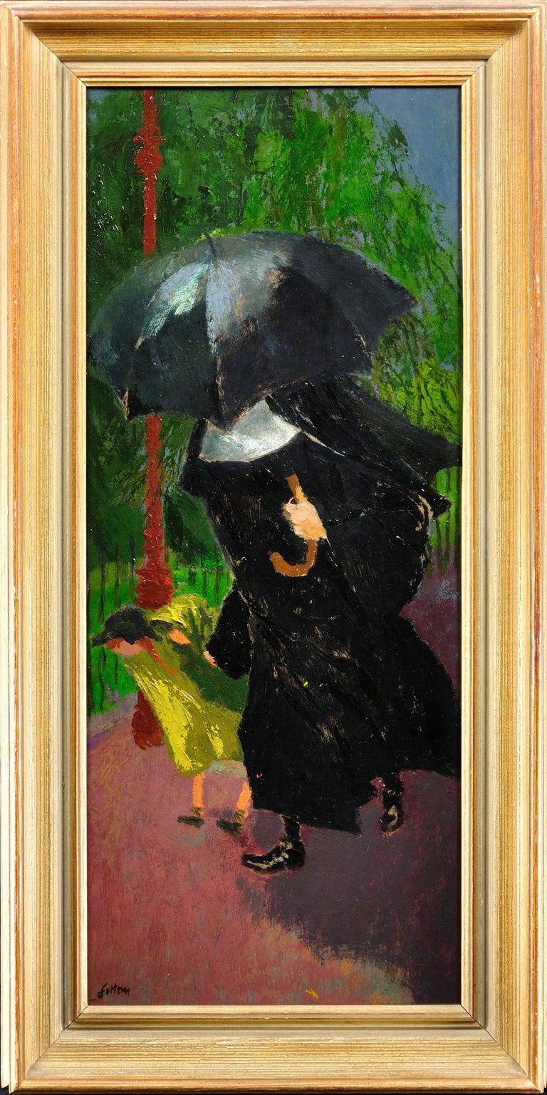 James Fitton – Nun und Schulmädchen im Regenbogen.James Fitton ...