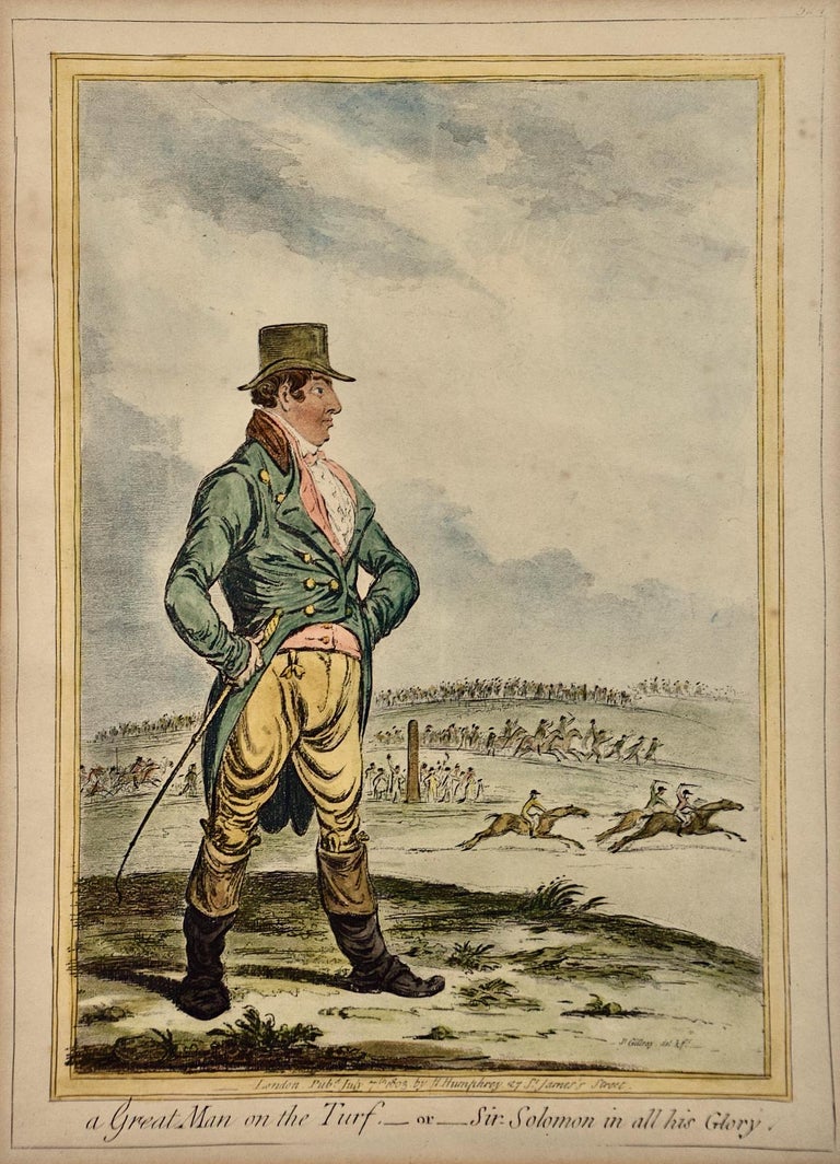 James Gillray - "A Great Man on The Turf": A 19th Century James Gillray ...