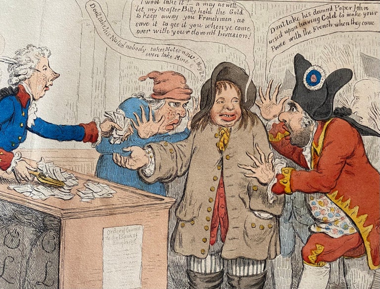 James Gillray - “Bank Notes” For Sale at 1stDibs