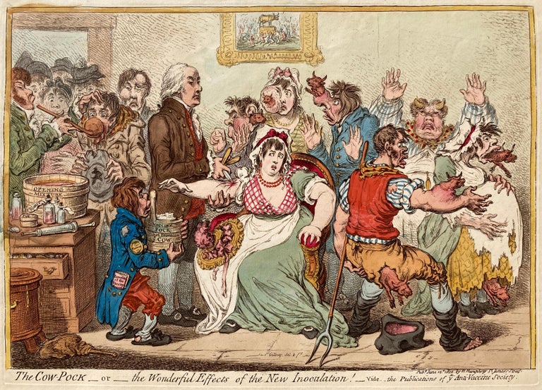 James Gillray - THE COW POCK - or – The Wonderful effects of the New ...