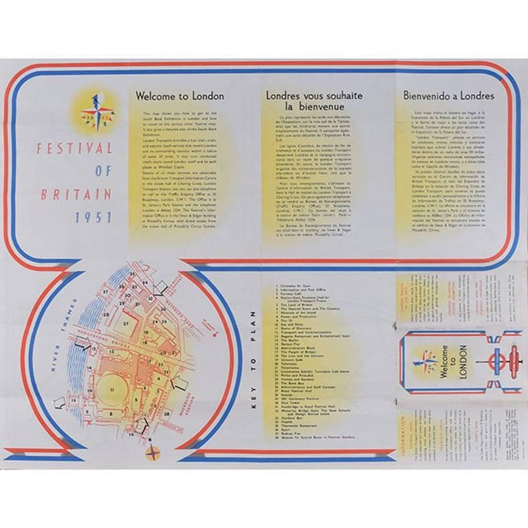 James Hart - James Hart Festival of Britain 1951 London Transport map ...