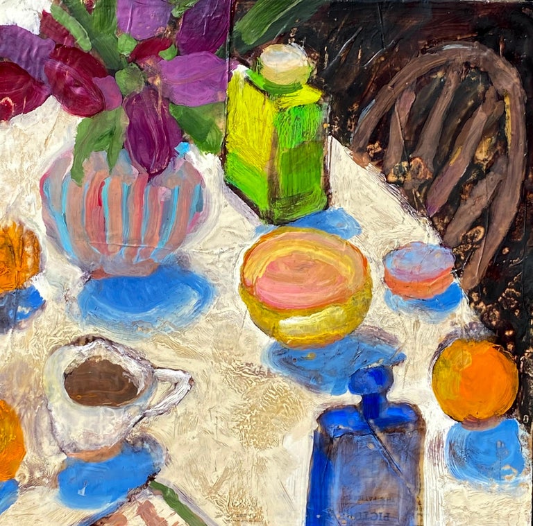 James Hartman - Still Life with Green Glass Jar, Original Painting For ...