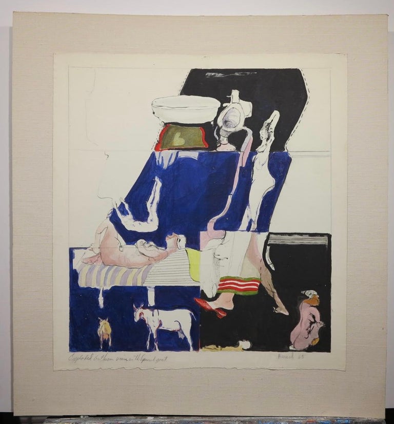 James Havard - Exploded Bathroom Views with Spanish Goat (mid-century ...