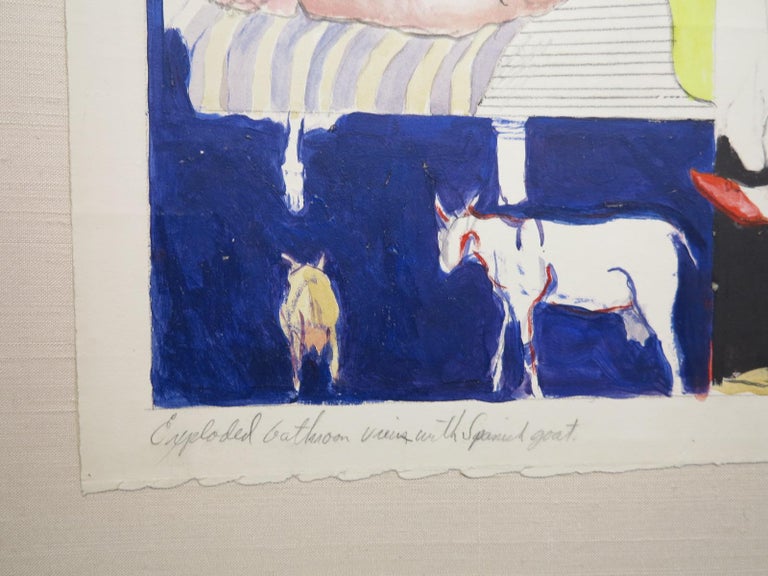 James Havard - Exploded Bathroom Views with Spanish Goat (mid-century ...