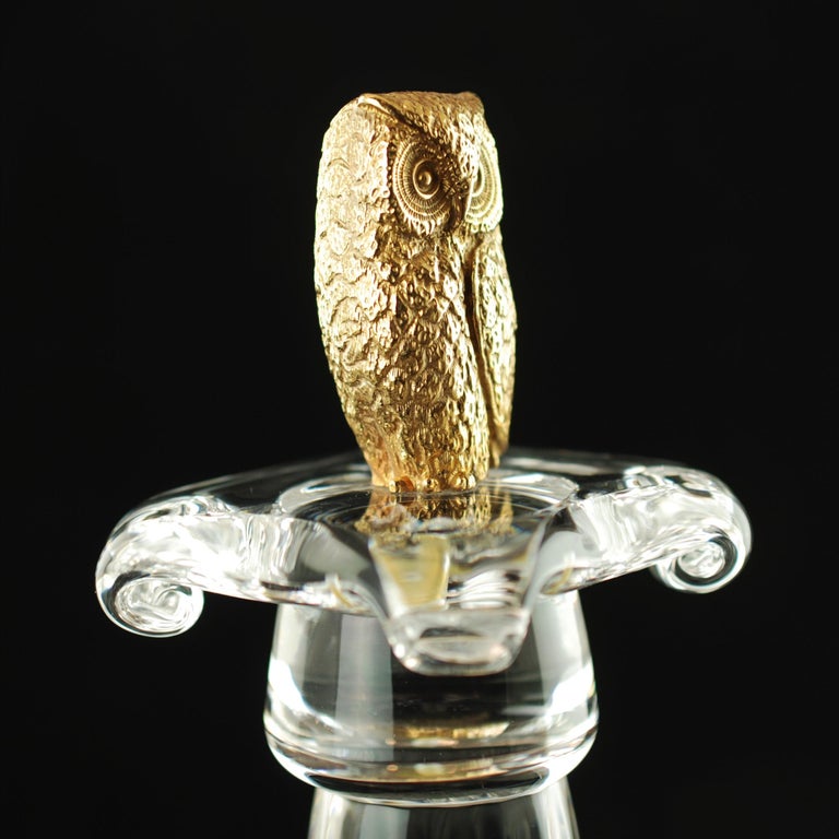 James Houston for Steuben "Column of the Owl" For Sale at 1stDibs ...