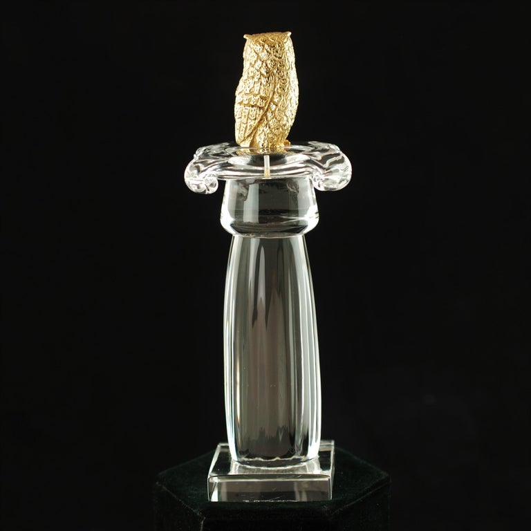 James Houston for Steuben "Column of the Owl" For Sale at 1stDibs ...