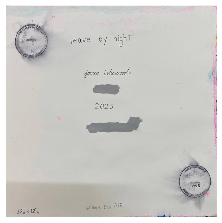 James Isherwood - Leave By Night, neon landscape painting ...