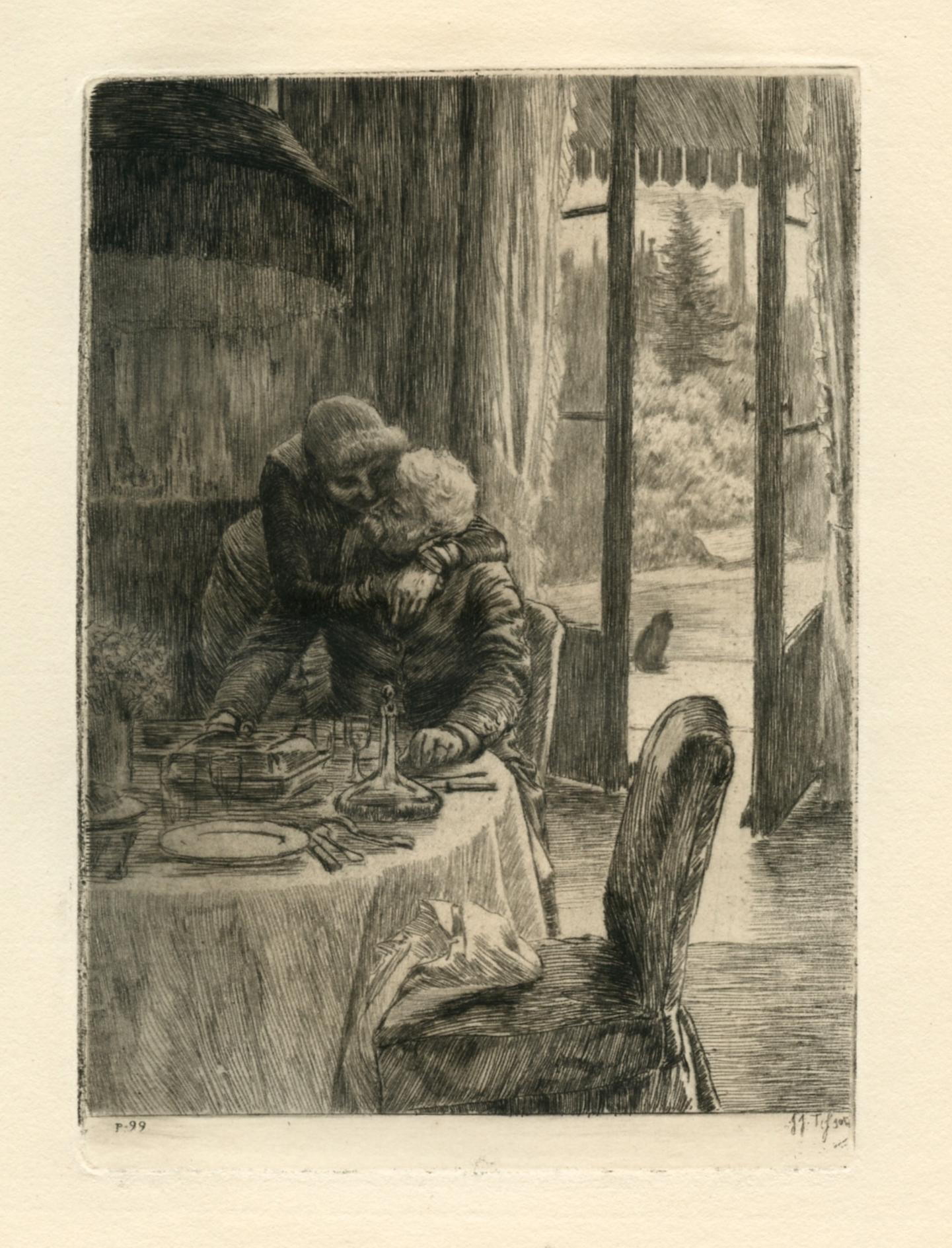 James Jacques Joseph Tissot - original etching For Sale at 1stDibs